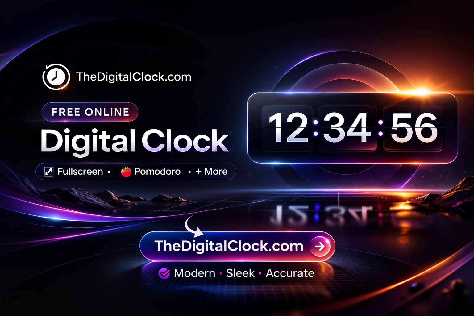 Analog Clock Online - Free Live Analog Clock | The Digital Clock